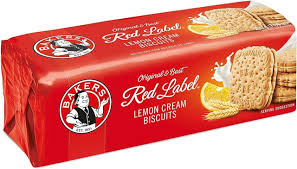 Bakers Red Label, Lemon Cream Biscuits 200g | Hippo Store
