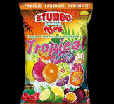 STUMBO ASSORTED TROPICAL FLAVOURED LOLLIPOS 48 PIECES | Hippo Store